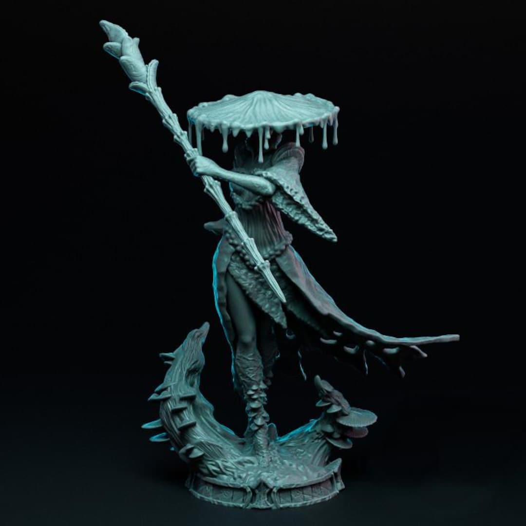 Myconid Queen Dnd Mini - Fungal Shaman of the Underdark - Mushroom ...