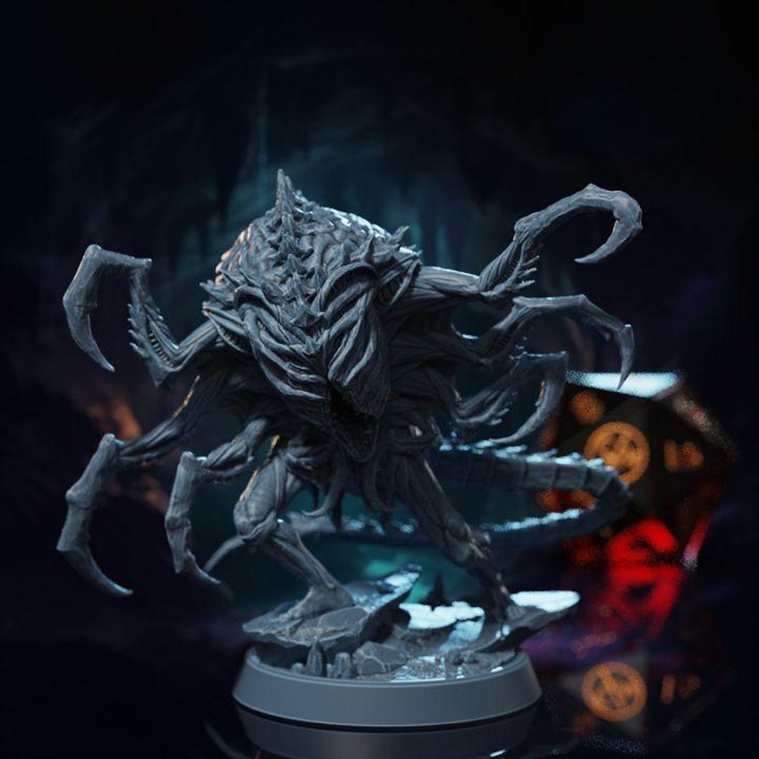 Cave Predator // Corpse Devourer // Manta Crawler // Dnd Mini - Etsy