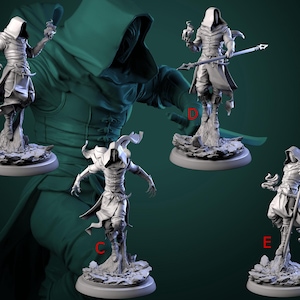 Shadow Assassin // Masked Rogue // Arcane Trickster // Dnd Mini - Etsy