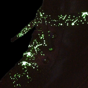 Super Phosphorescent Star Laces, in Fabric, Handmade in Quebec. Plastic ...