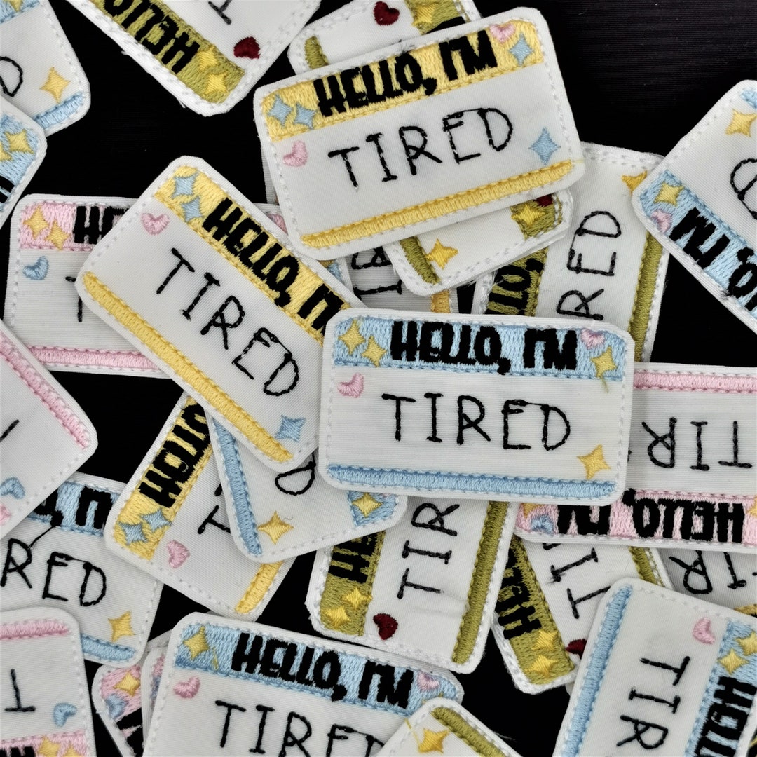 Patch Hello I'm Tired Patch Thermocollant Fait à La - Etsy