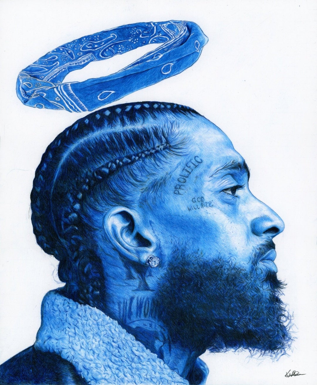 Nipsey Hussle Art Print, Framed Art Print, Nipsey Hussle Canvas - Etsy