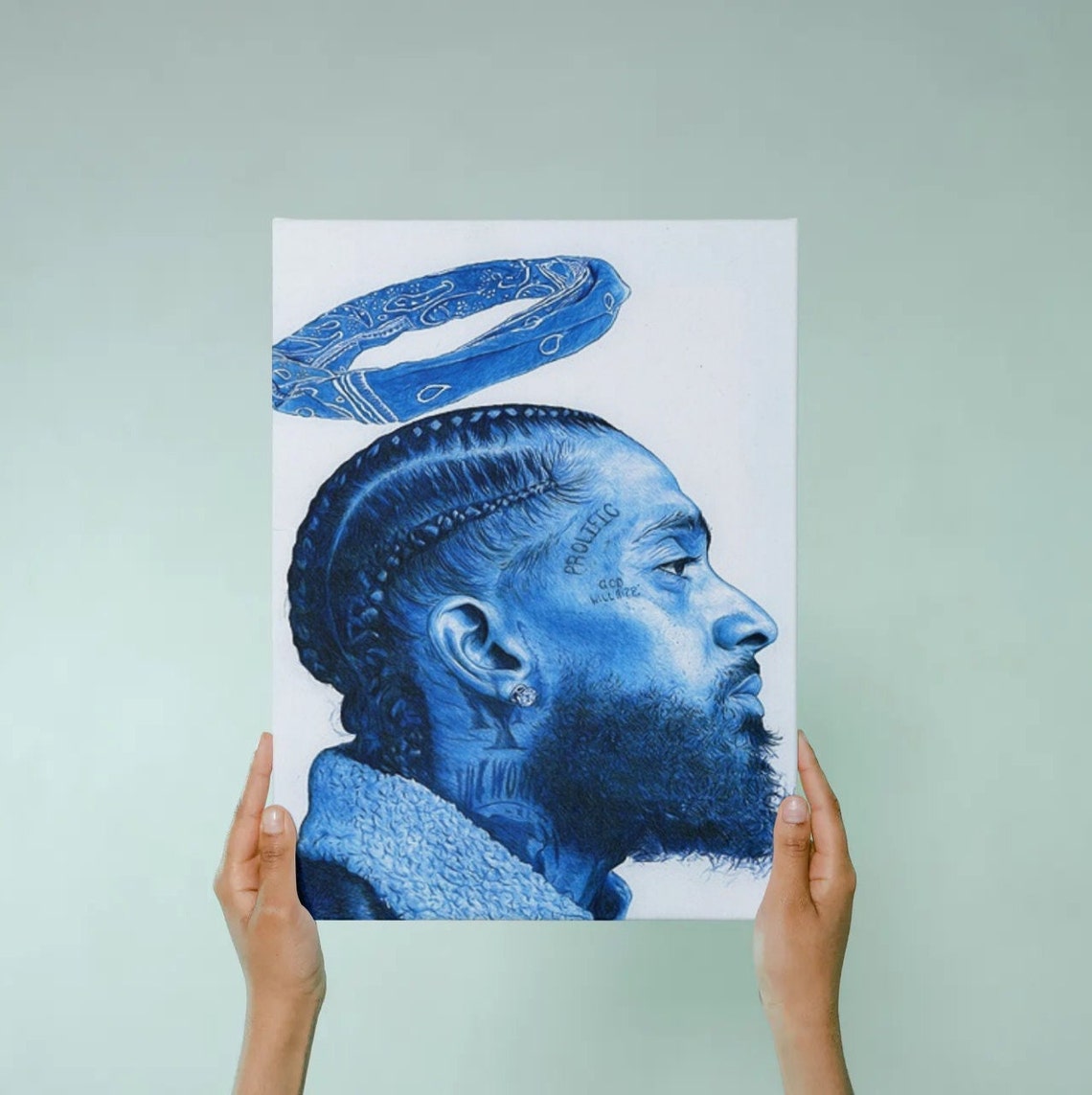 Nipsey Hussle Art Print, Framed Art Print, Nipsey Hussle Canvas - Etsy