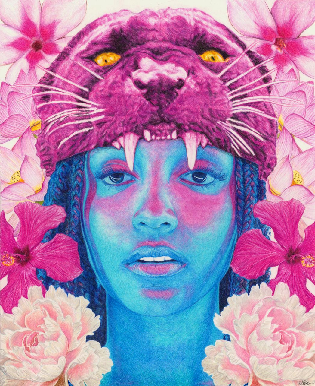 Pinkpantheress / "the Pantheress" Wall Art Print / Hand Drawn Art ...