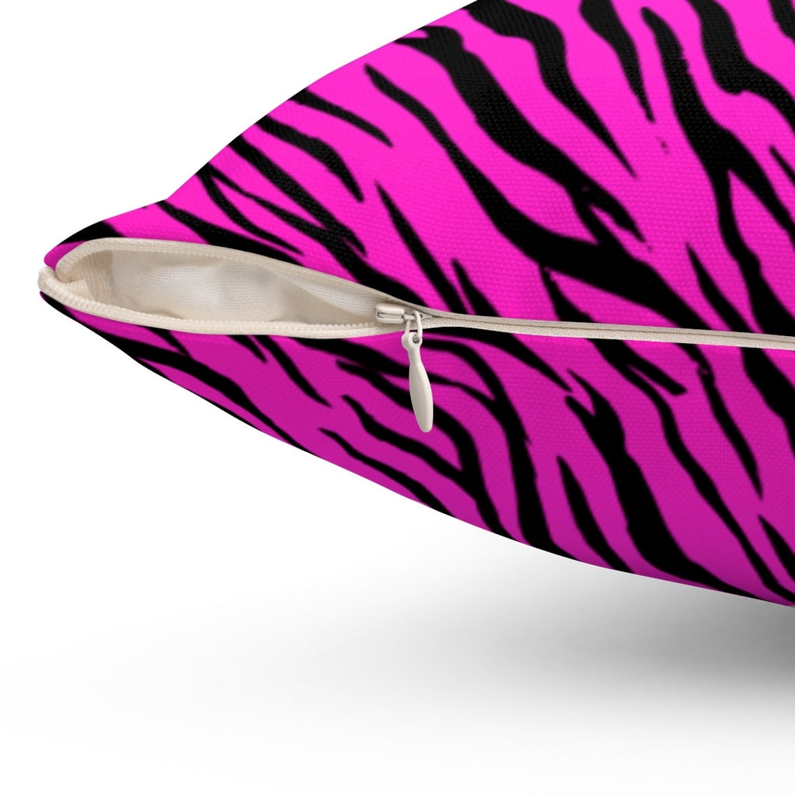 Pink Tiger Skin Throw Pillow Pillow and Insert Mexican - Etsy