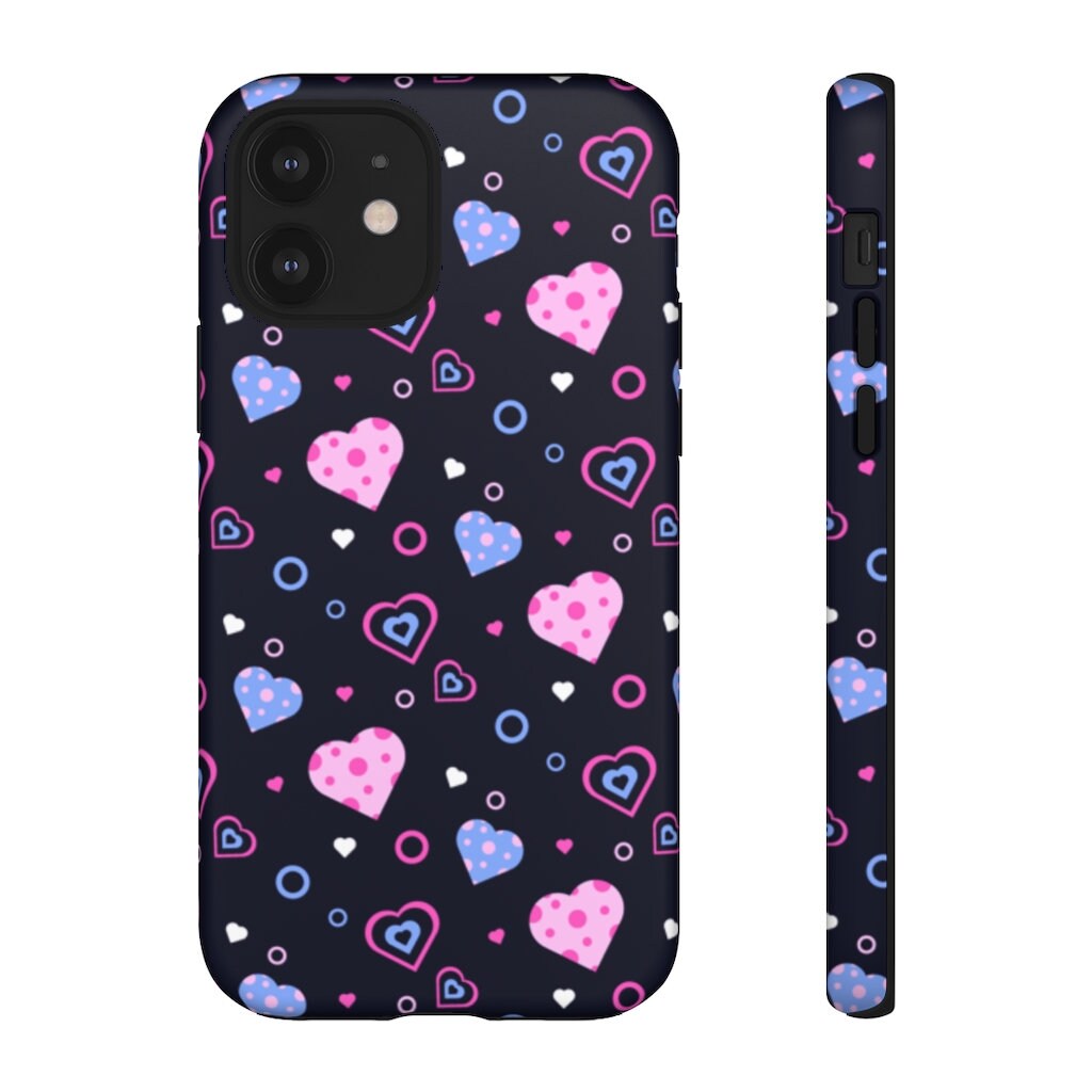 Heart Tough Cases Hearts Design Iphone 12 Case Pro Max | Etsy