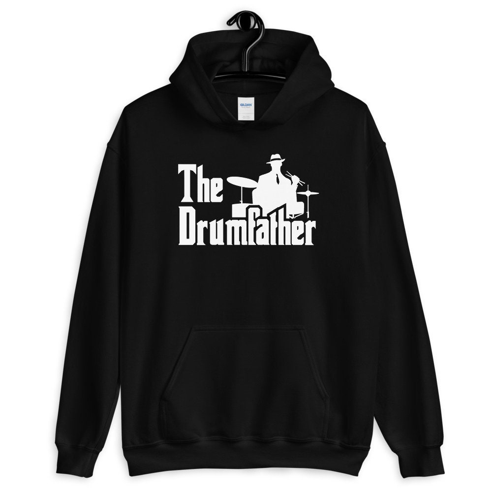 The Drumfather Hoodie Drummer Hooded Sweatshirt Drums - Etsy