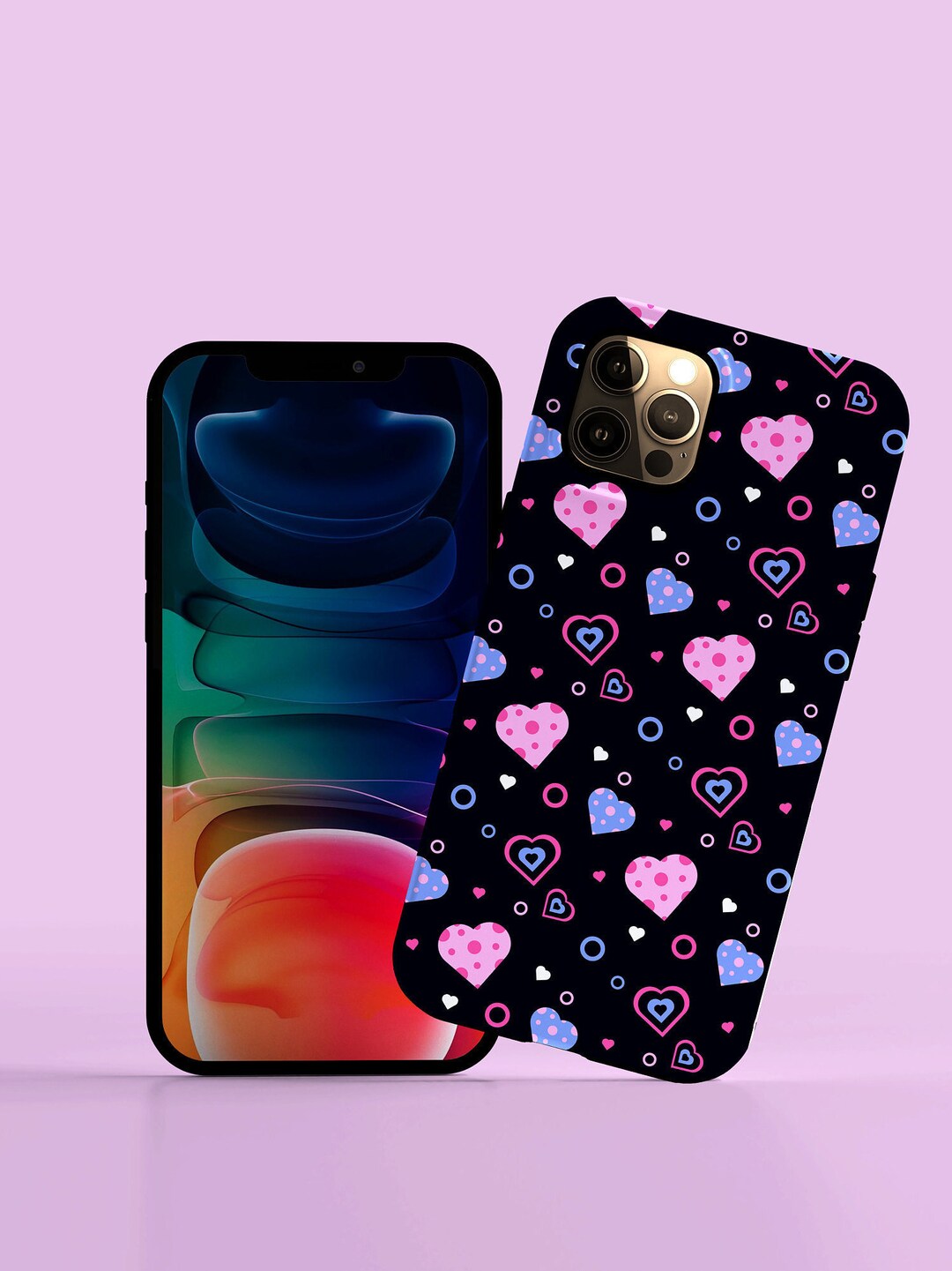 Heart Tough Cases Hearts Design iPhone 12 Case Pro Max Mini iPhone 11 ...