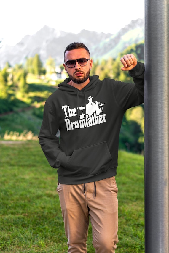 The Drumfather Hoodie Drummer Hooded Sweatshirt Drums - Etsy