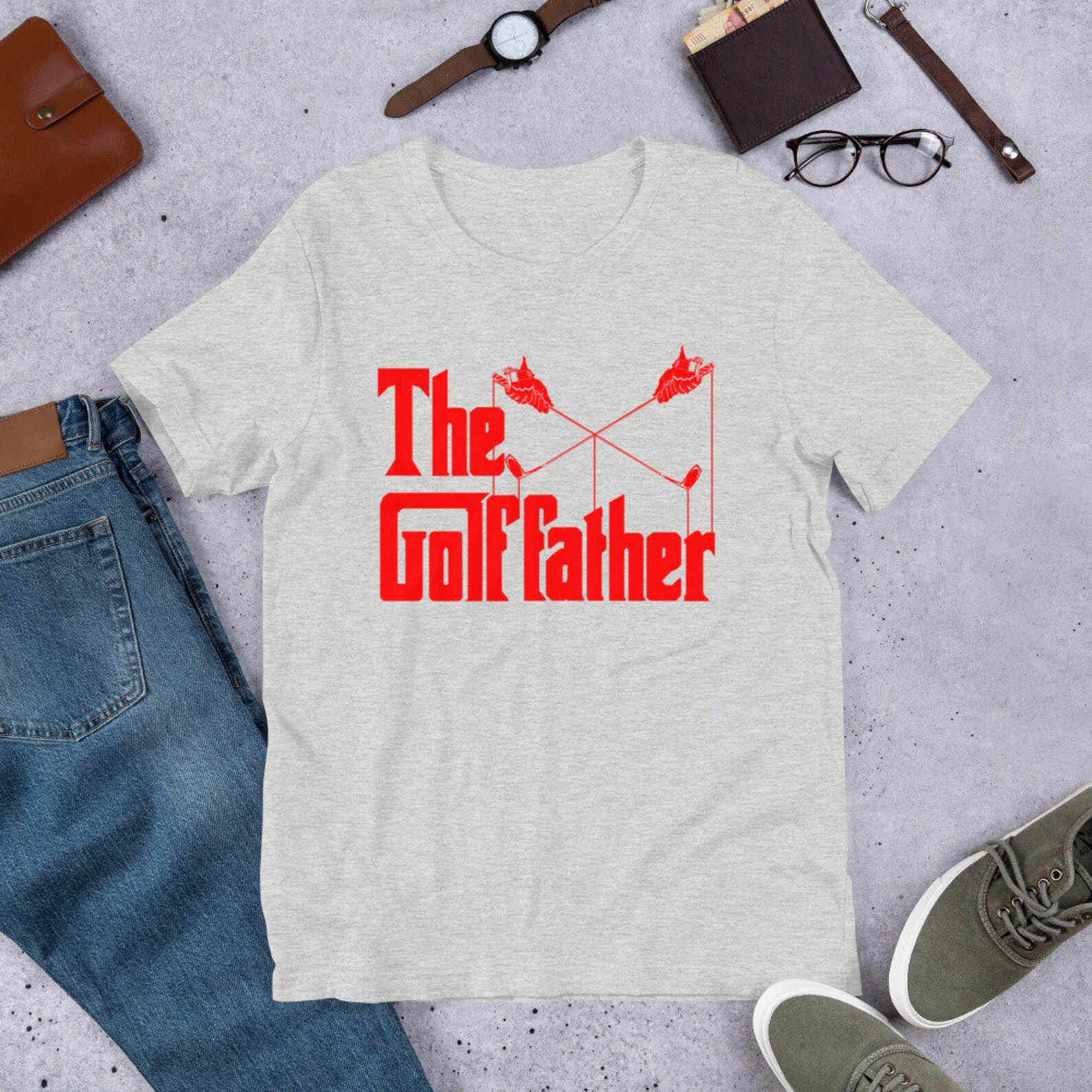 The Golf Father Funny Golfer Tshirt golf Shirt Golfing - Etsy