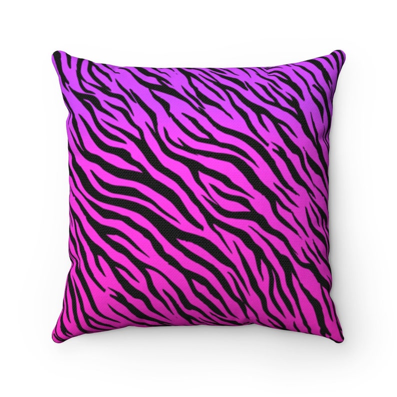 Pink Tiger Skin Throw Pillow Pillow and Insert Mexican - Etsy