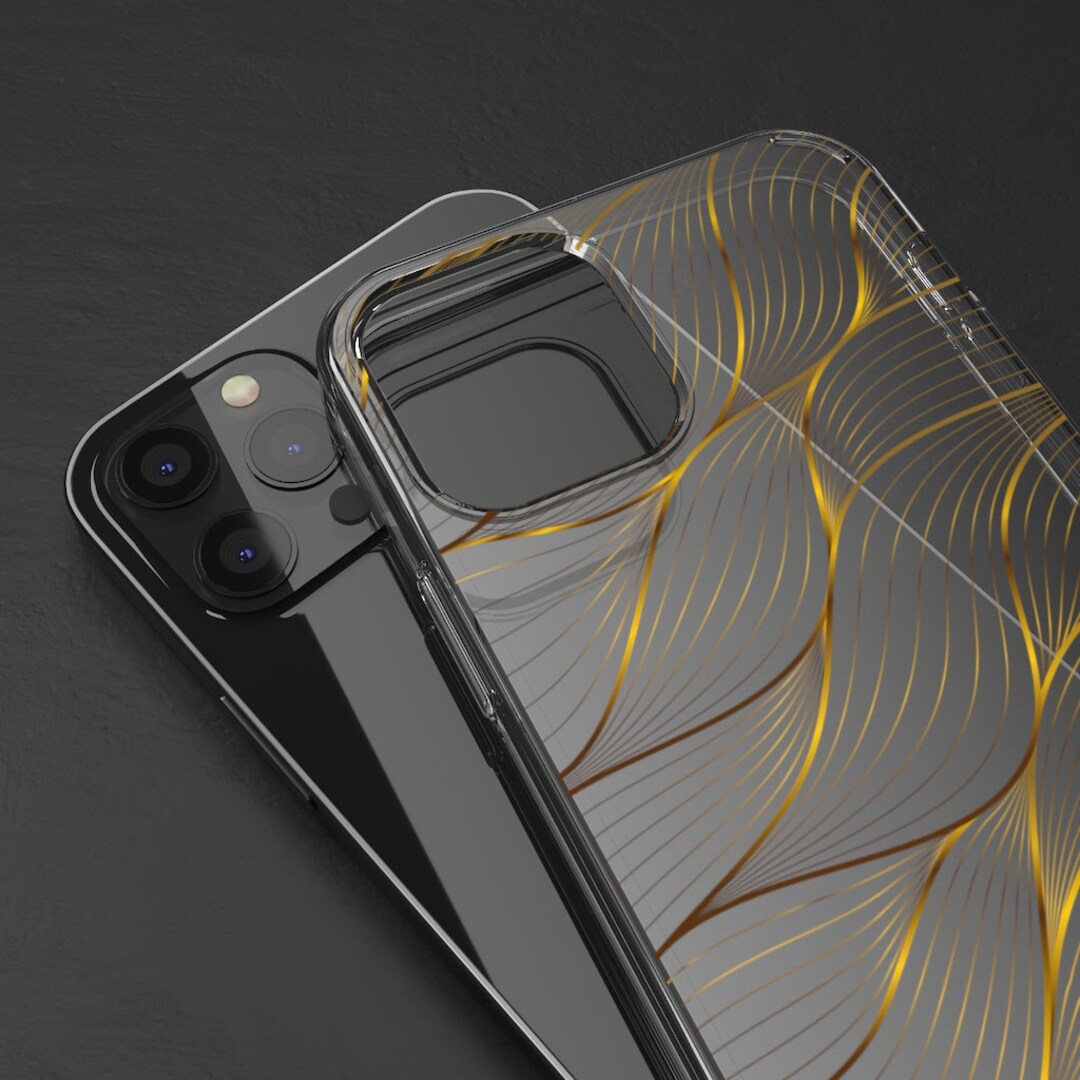 Gold Ornament Leaf Clear Case iPhone 12 Case iPhone 12 Pro - Etsy