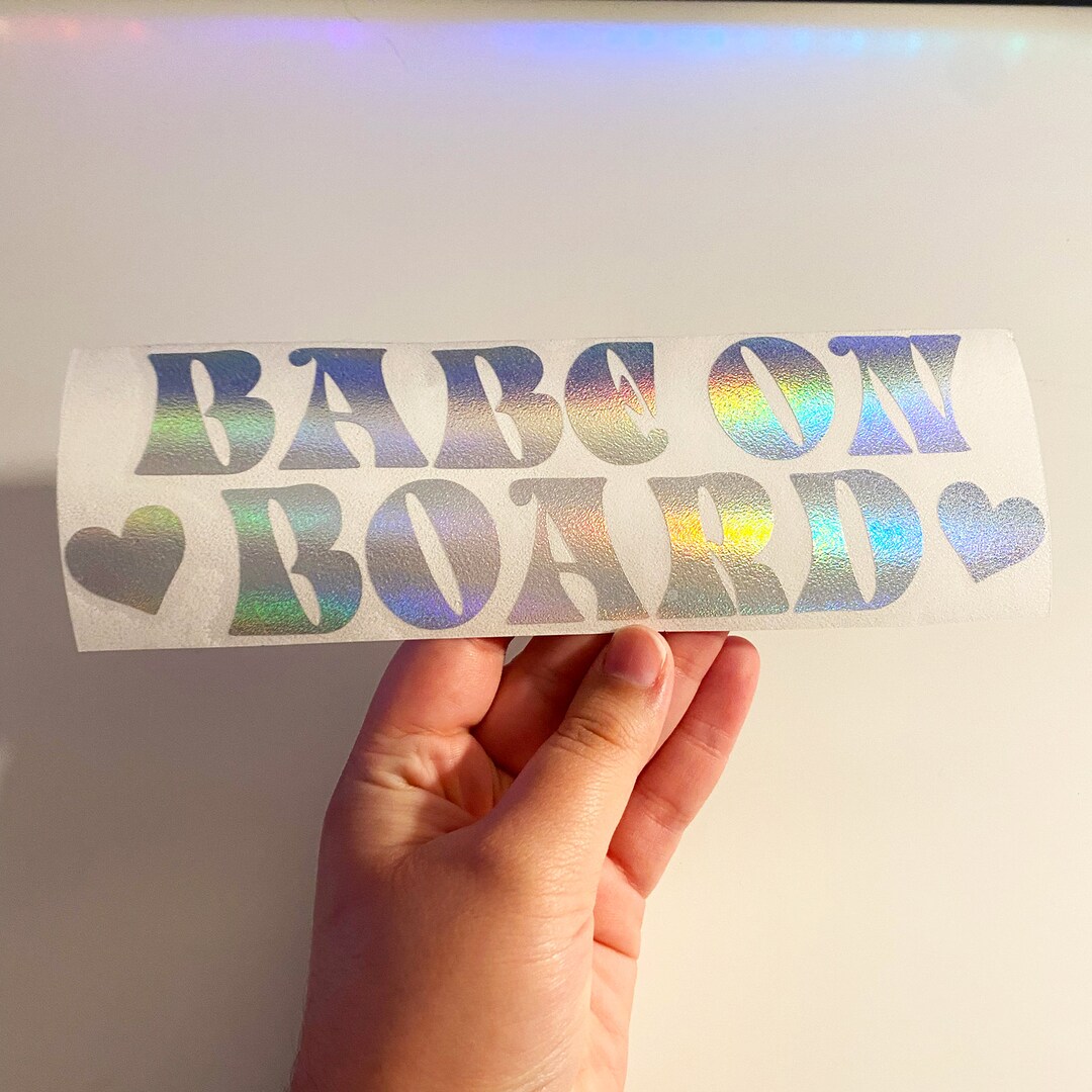 Babe on Board Vinyl Decal Bumper Sticker for Car Window - Etsy