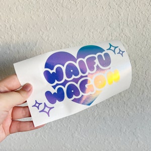 Waifu Wagon Heart Anime Vinyl Decal Bumper Sticker for Car Window - Etsy