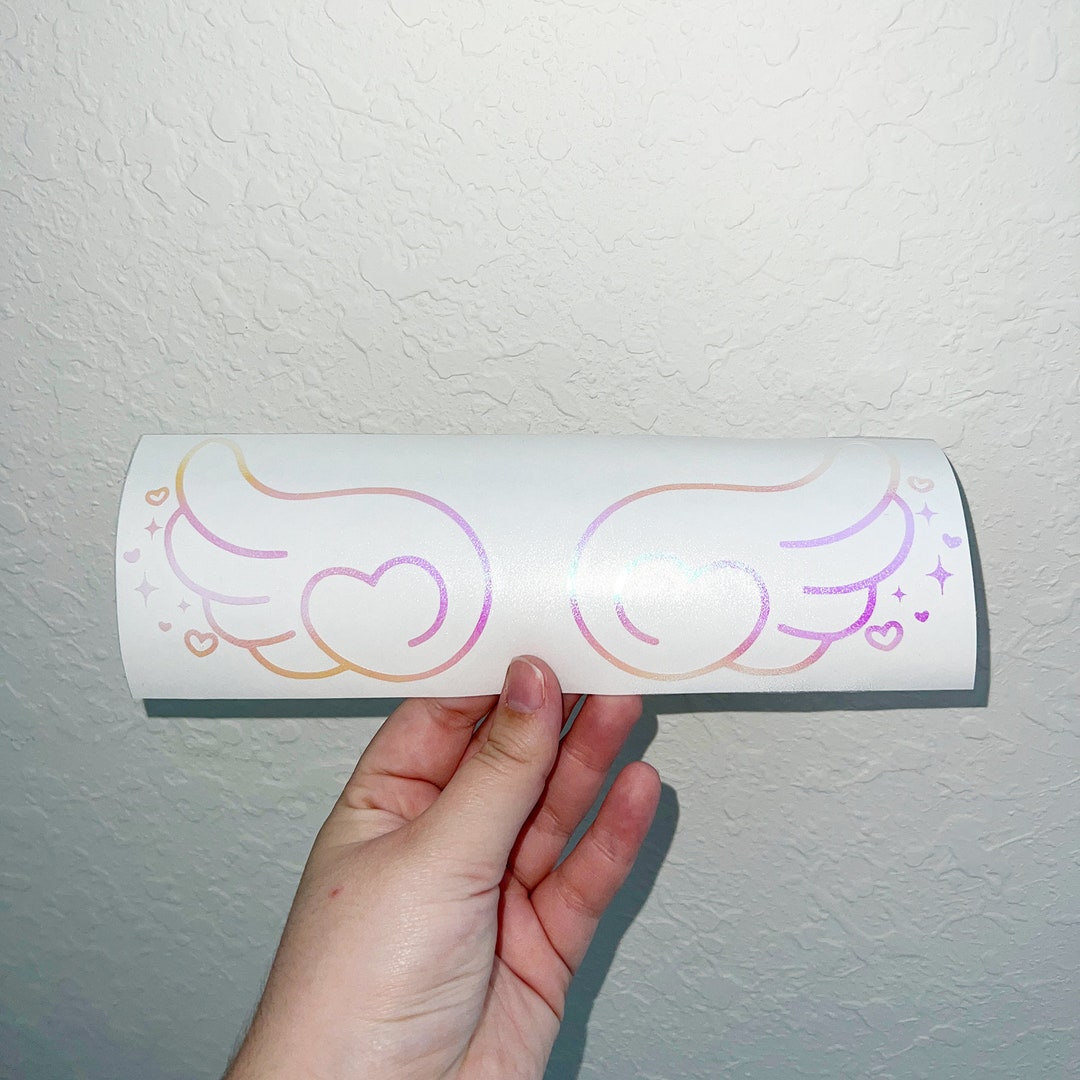 Kawaii Angel Wings Vinyl Decal Bumper Sticker for Car Window - Etsy