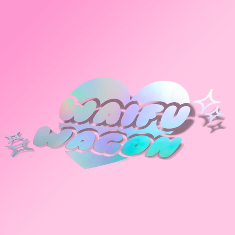 Waifu Wagon Anime Vinyl Decal Bumper Sticker for Car Window | Etsy Canada