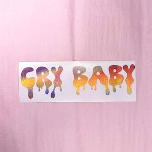 Cry Baby Vinyl Decal Bumper Sticker for Car Window - Etsy