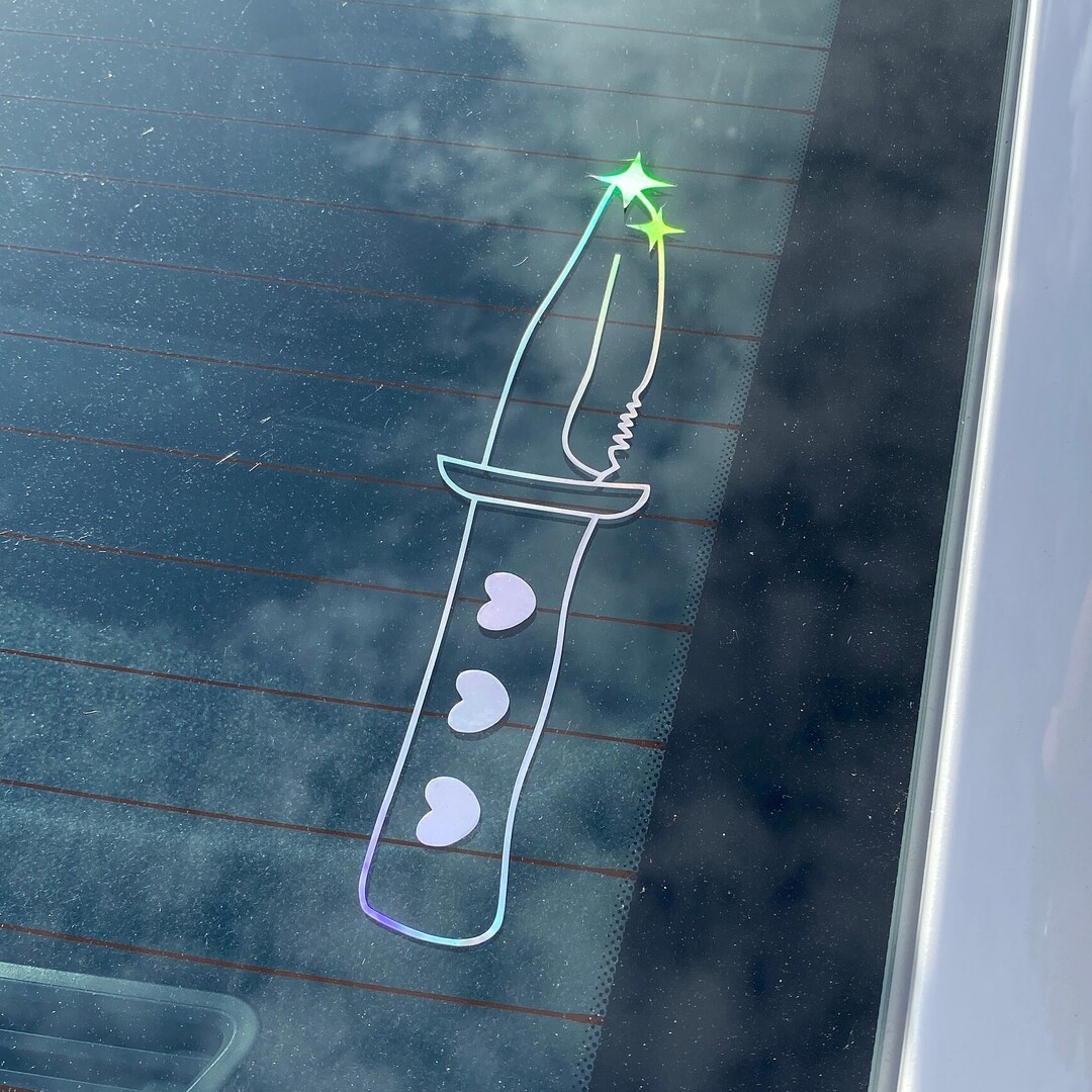Cute Dagger Pocket Knife Vinyl Decal Bumper Sticker for Car Window - Etsy