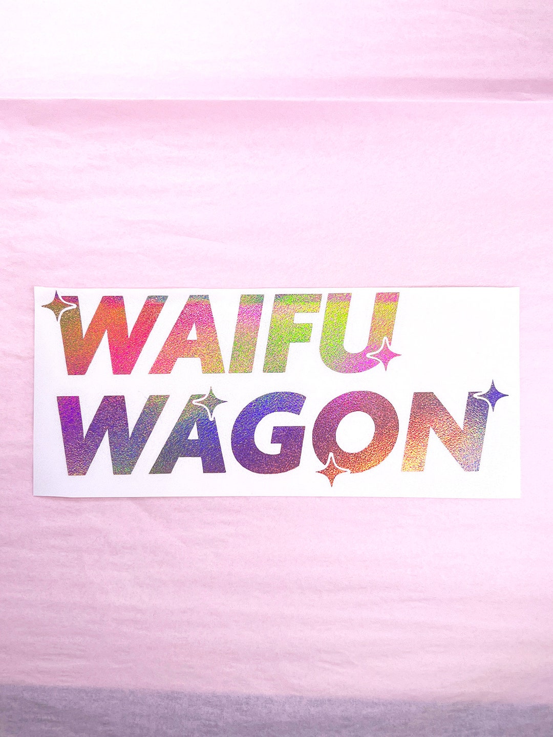 Waifu Wagon Sparkles Vinyl Decal Bumper Sticker for Car Window - Etsy