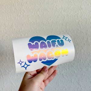 Waifu Wagon Heart Anime Vinyl Decal Bumper Sticker for Car Window - Etsy