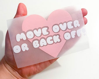 Move Over Decal - Etsy