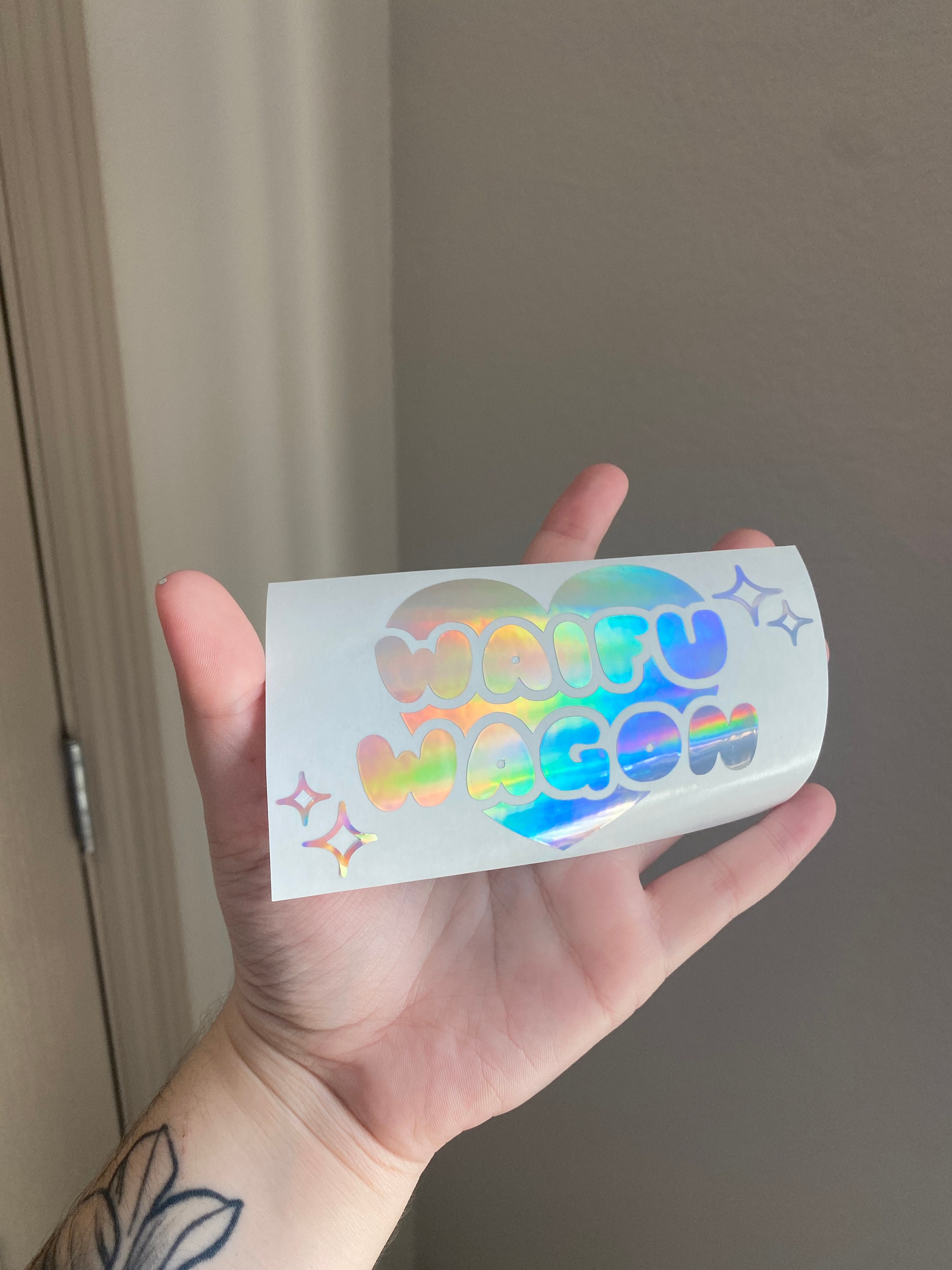 Waifu Wagon Heart Anime Vinyl Decal Bumper Sticker for Car - Etsy Canada