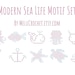 Modern Crochet Bobble Stitch Chart Squares Narwhal, Fish, Turtle ...