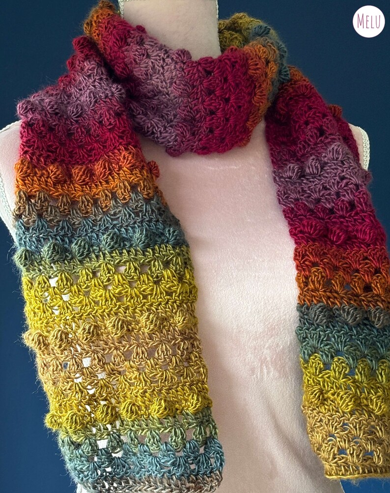 The Sodbury Snuggler Scarf by Melu Crochet US and UK Pattern Ladies ...