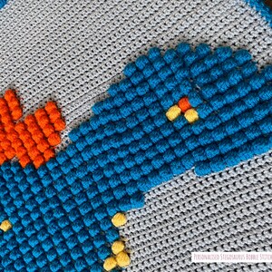 Stegosaurus Bobble Stitch Name Child/toddler Blanket Pattern by Melu ...