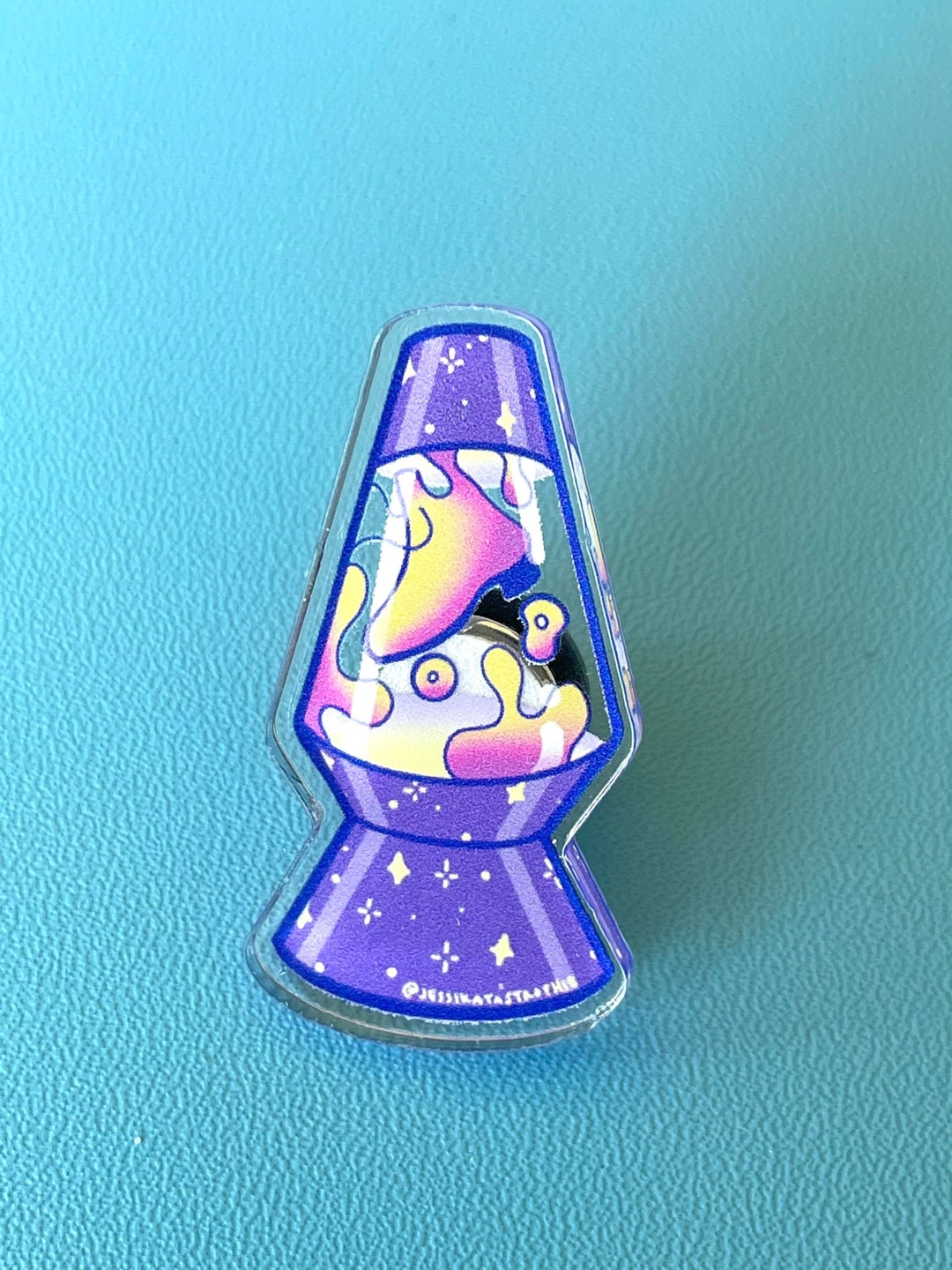 Roller Skate Lava Lamp - Clear Acrylic Pin, Unique! - Etsy