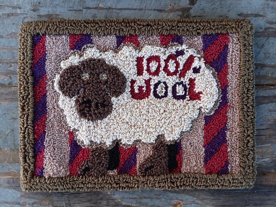 Sheep in Wool Clothing Punch Needle Embroidery Pattern Needle | Etsy