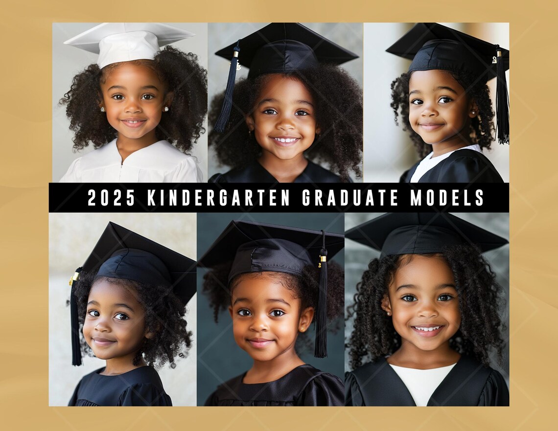 Kindergarten Graduation AI Stock Photos | African American Kids ...