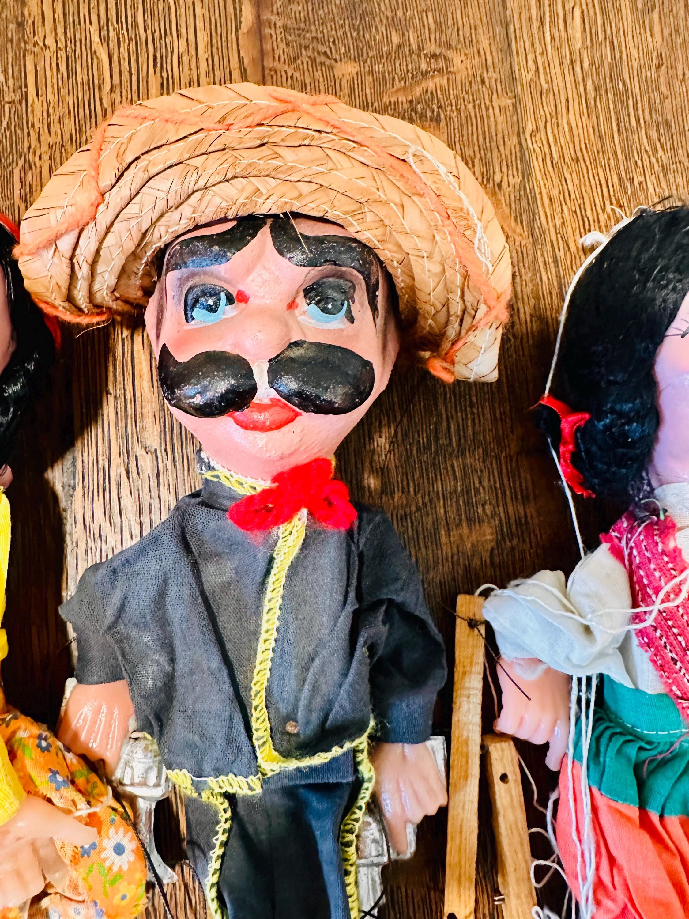 Vintage Marionette Set Mexican Theme - Etsy
