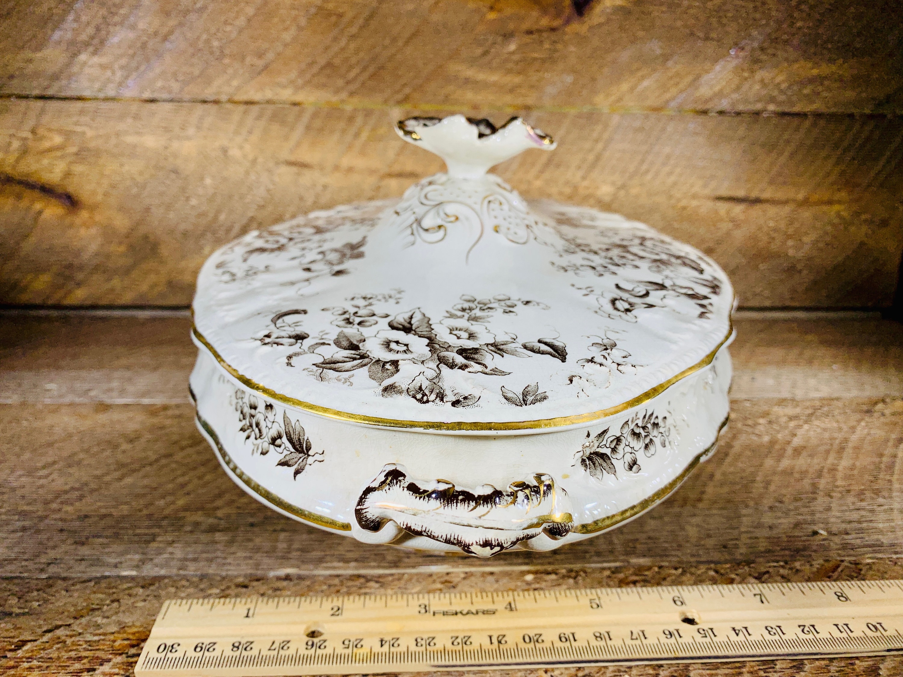 Thomas Rathbone & Co. Pottery Antique Victorian Tureen Convolvulus ...