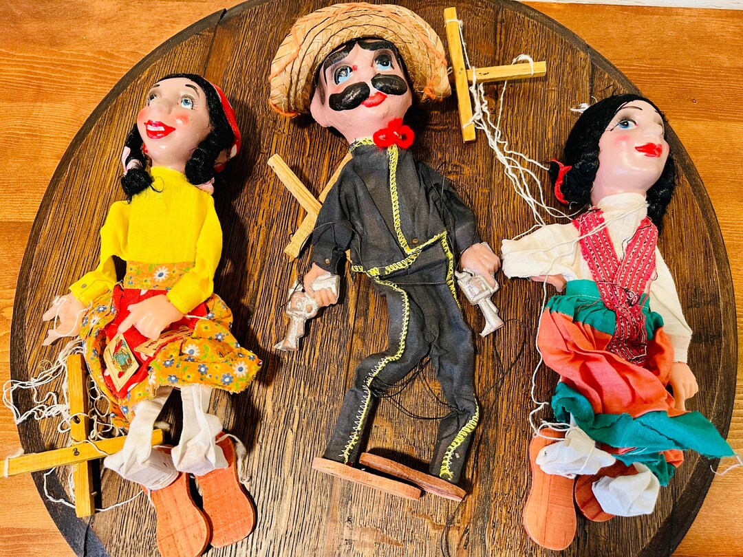 Vintage Marionette Set Mexican Theme - Etsy