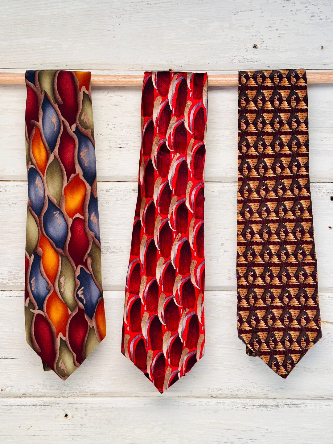 Vintage Jerry Garcia Neck Ties Set: 90s-2000s Abstract Psychedelic ...