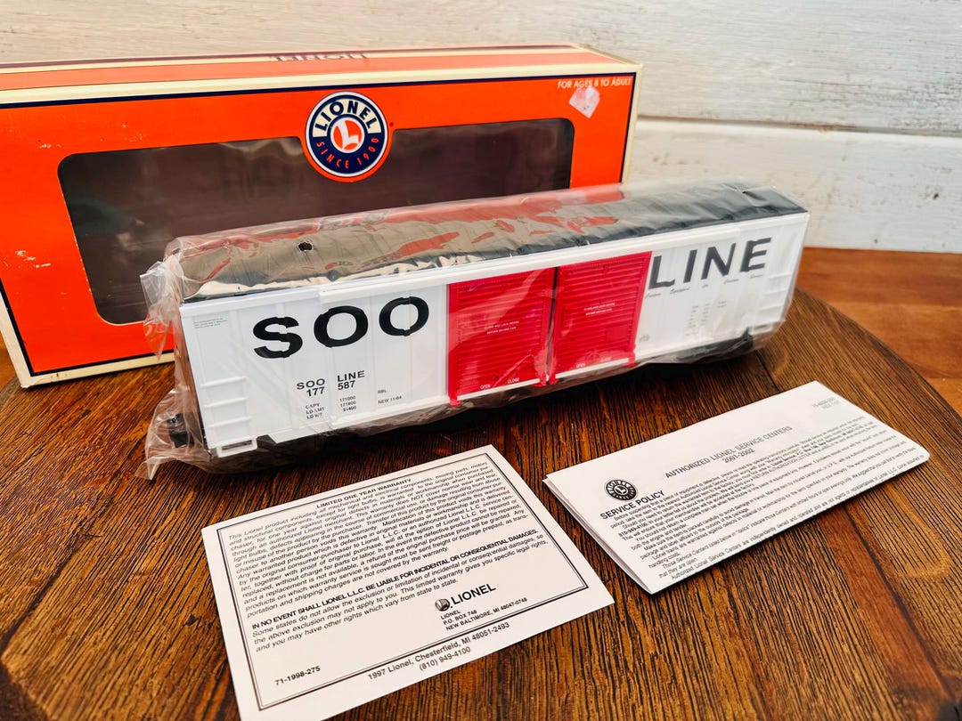 Vintage Lionel SOO Line Double Door Box Car - O Scale Model Train Collectible LNL6-17274 - Etsy