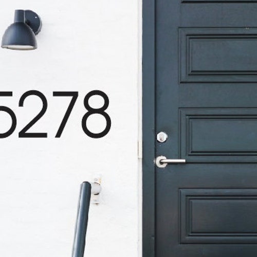 6 Inch Metal House Numbers Address Sign Numbers Modern - Etsy Canada