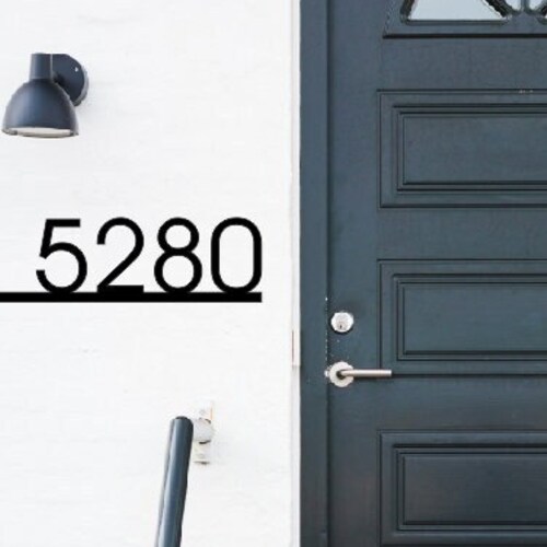 6 Inch Metal House Numbers Address Sign Numbers Modern - Etsy Canada