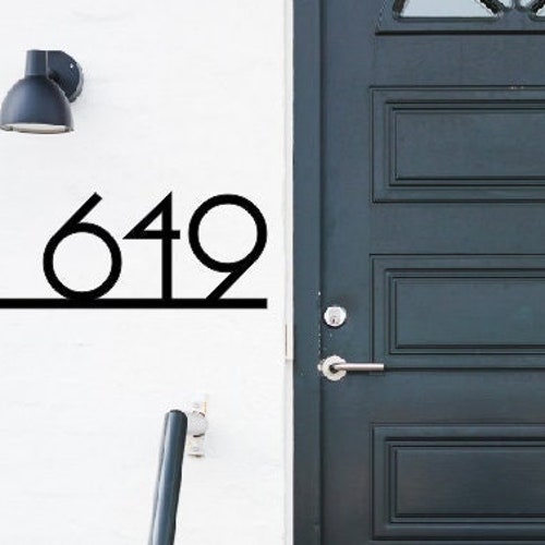 10 Inch Metal House Numbers Address Sign Numbers Modern - Etsy