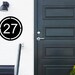 Metal House Number Sign | Wispy Pine Trees Address Sign | Modern ...