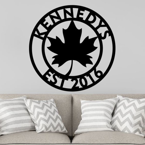Maple Leaf Sign - Etsy