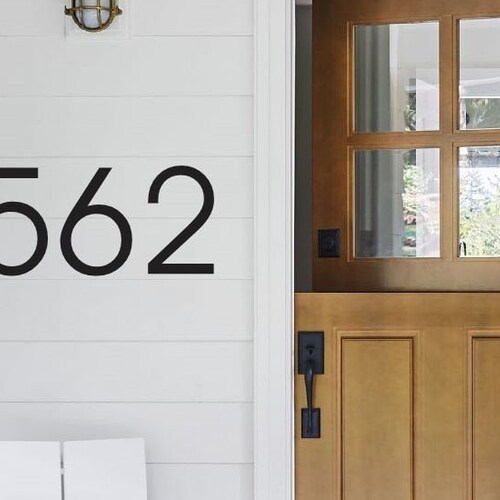 6'' Modern House Numbers Address Number Door Number - Etsy Canada