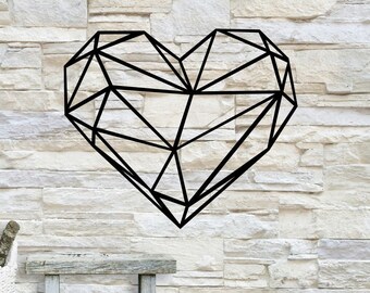 Geometric Metal Wall Art - Etsy