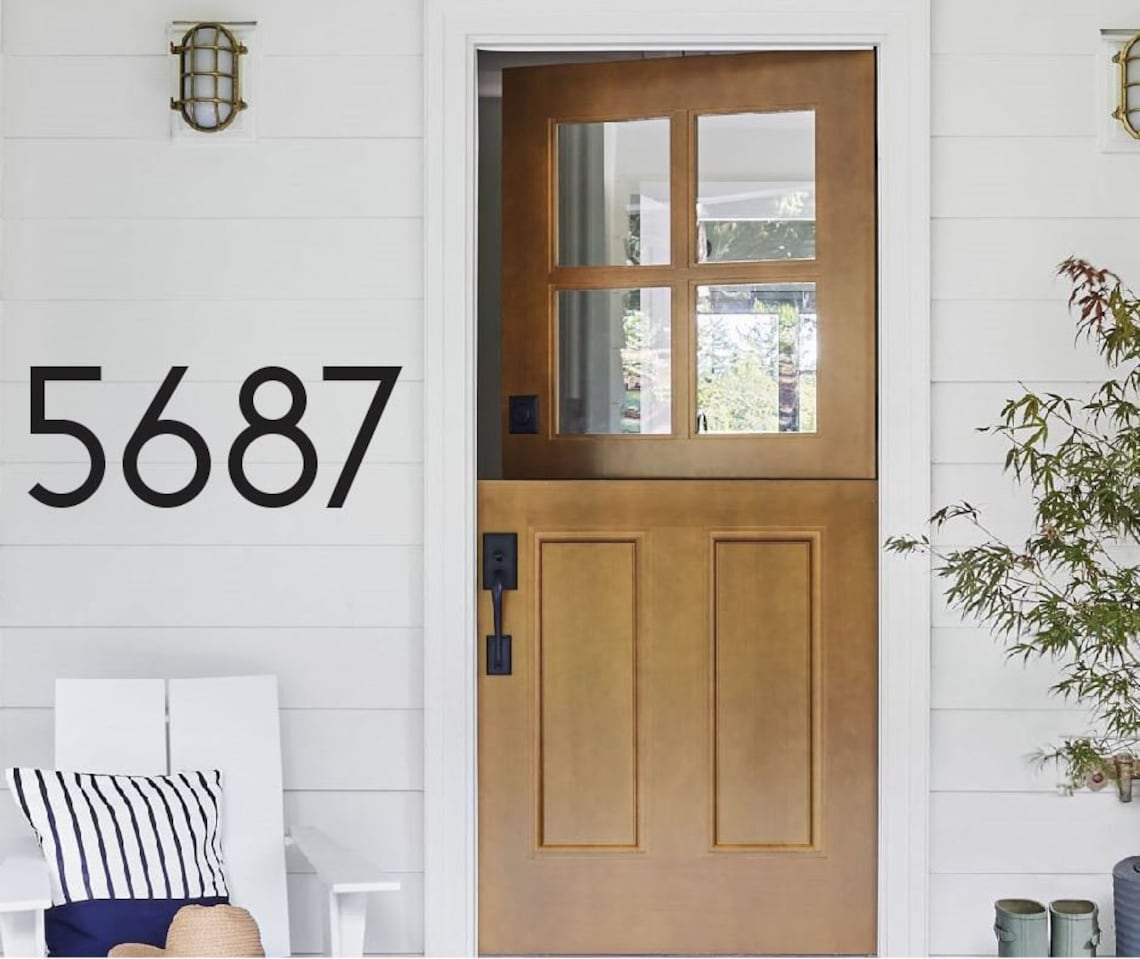 10 Inch Metal House Numbers Address Sign Numbers Modern - Etsy