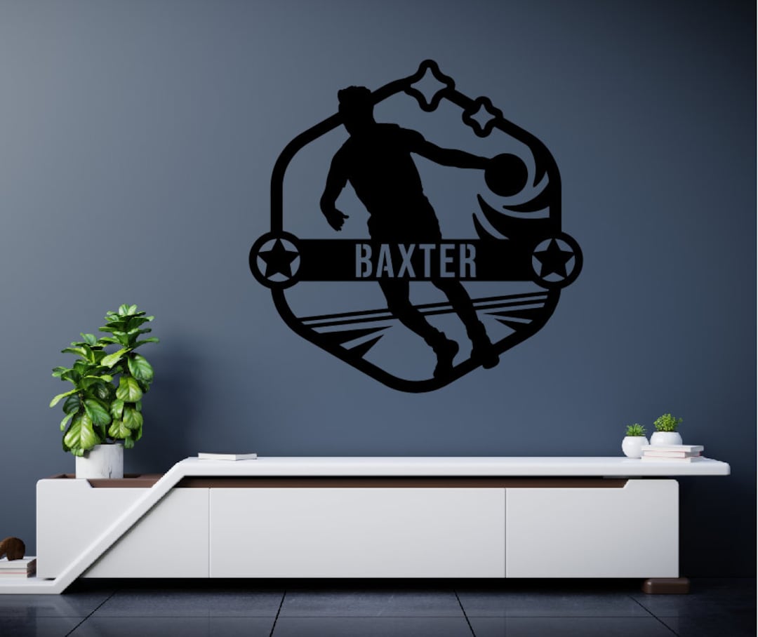 Personalized Handball Metal Wall Art / Hand Ball Wall Decor / Metal ...