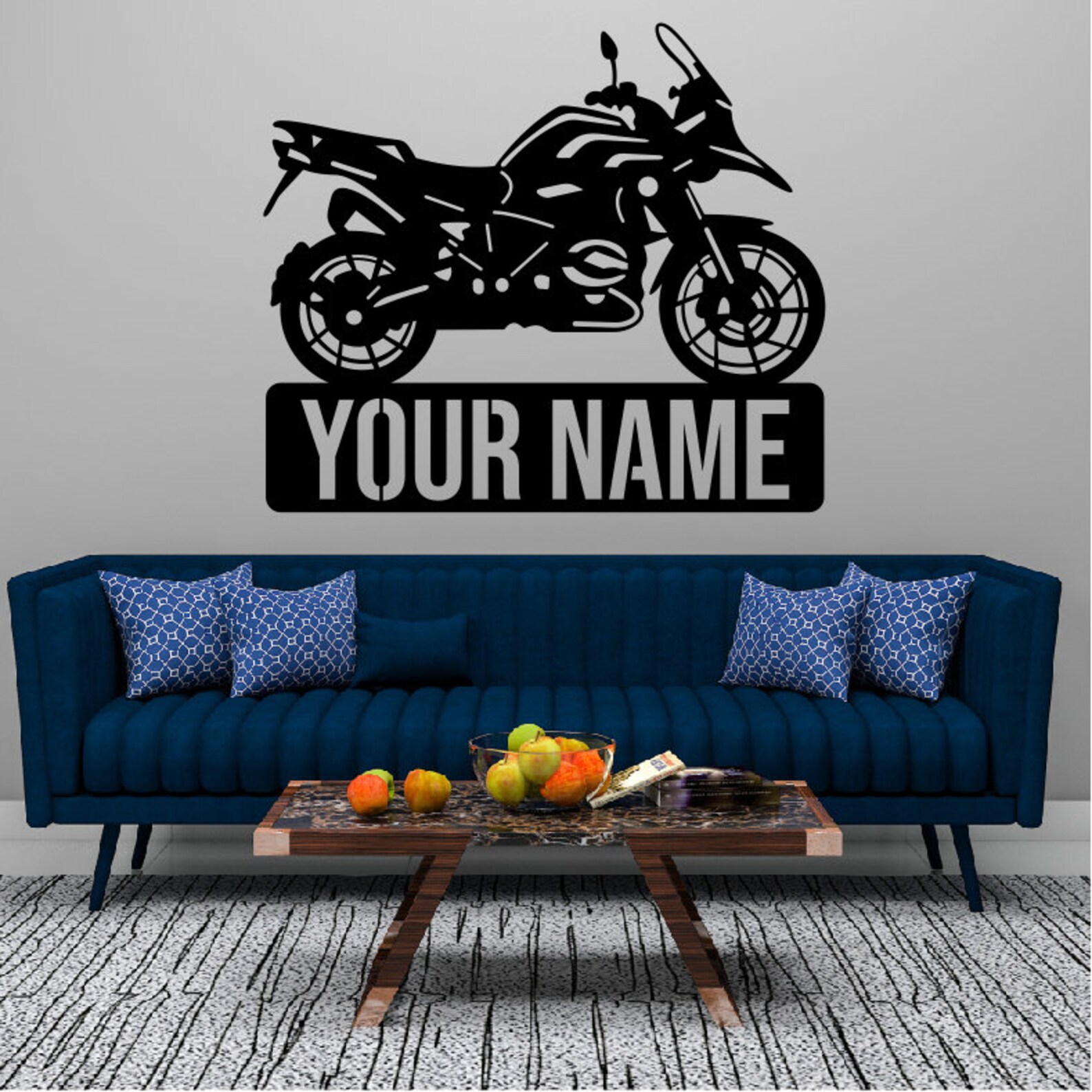 Personalized Metal Motorcycle Sign / Motor Cycle Wall Decor / - Etsy