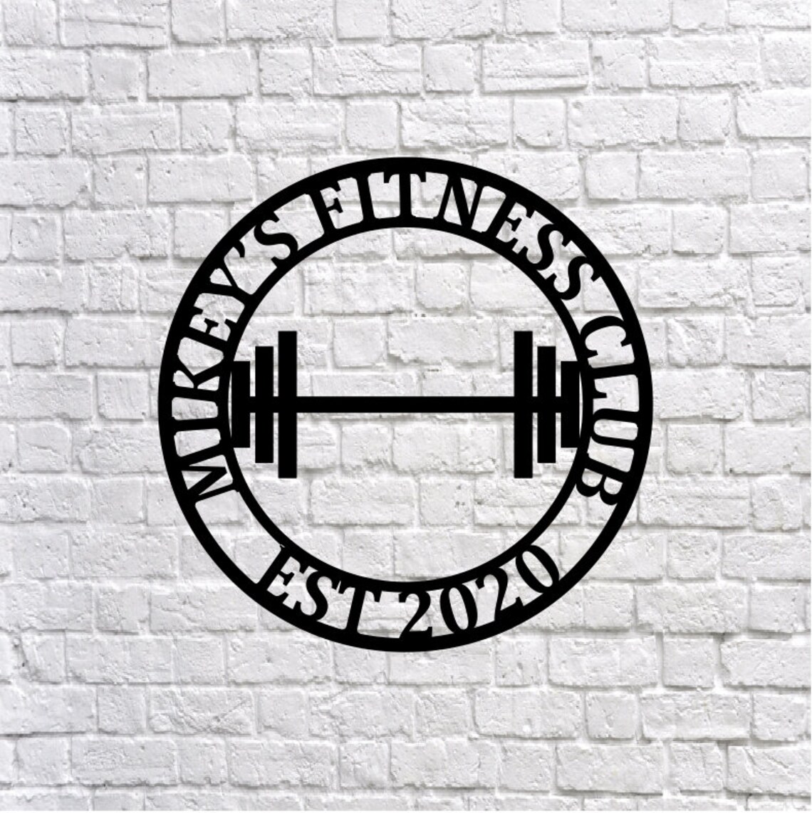 Personalized Metal Home Gym Sign / Gym Wall Decor / Metal Wall Decor ...