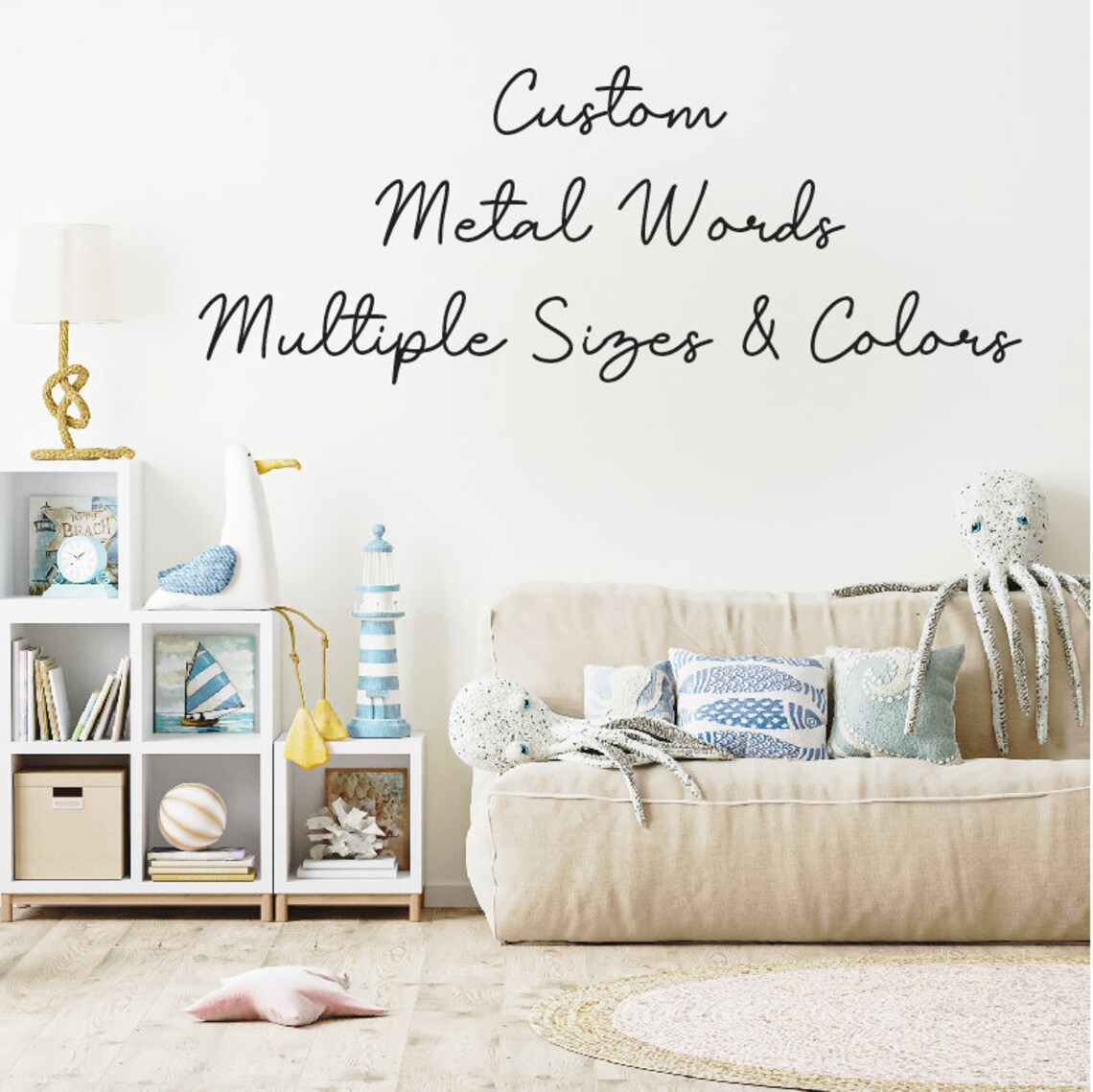 Custom Metal Words / Indoor & Outdoor Metal Words / Custom Cursive ...