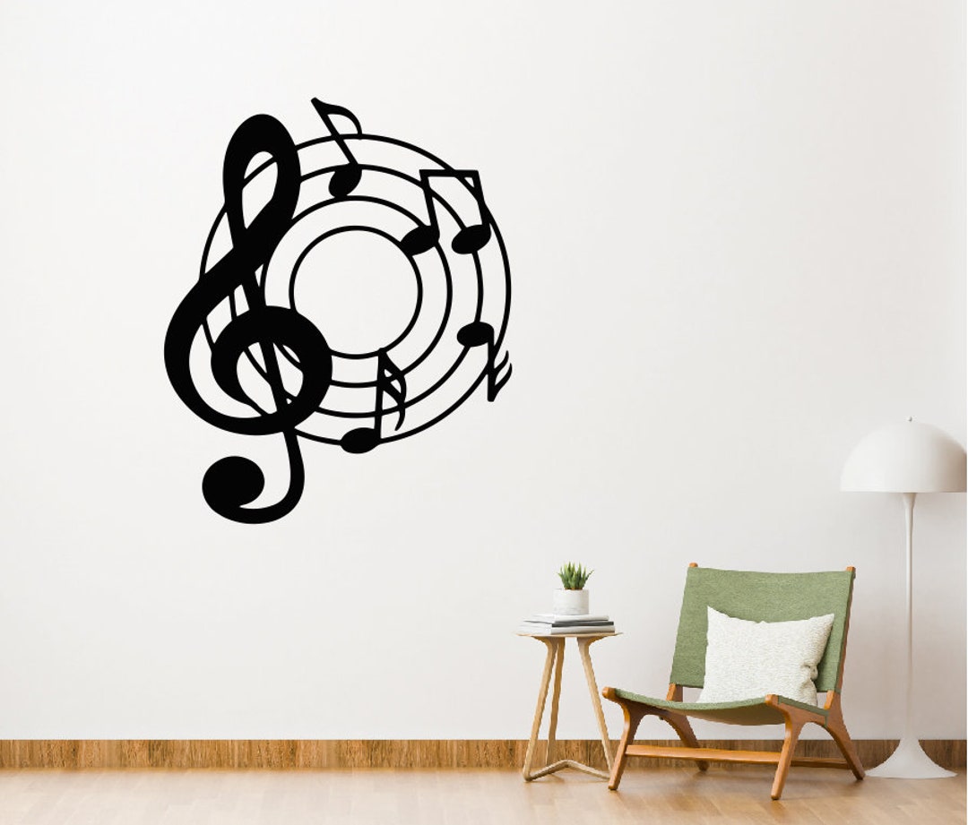 Music Heart Metal Sign / Music Metal Art / Music Home Decor / Musical ...